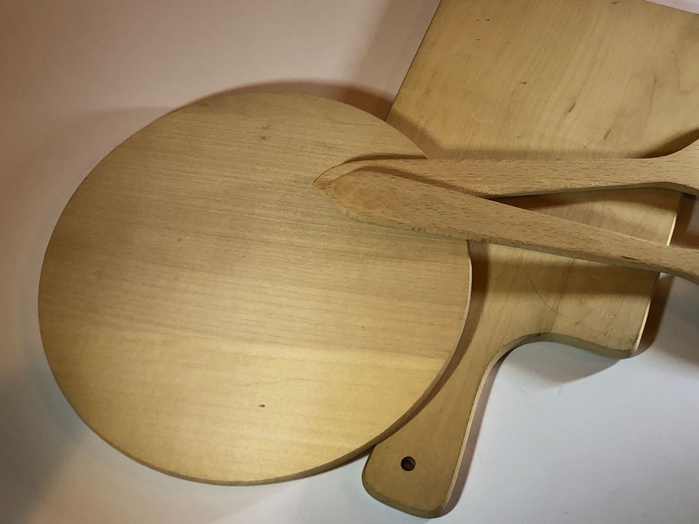 Holz Salatbesteck mit Schneidebrett, Top Zustand! (Neu (gemäss ...