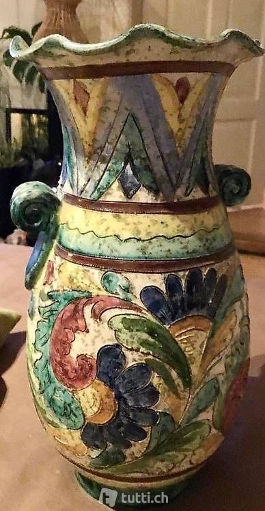 Antike Majolika Vase (Gebraucht) in Schlieren für CHF 39 – mit Lieferung auf Ricardo kaufen