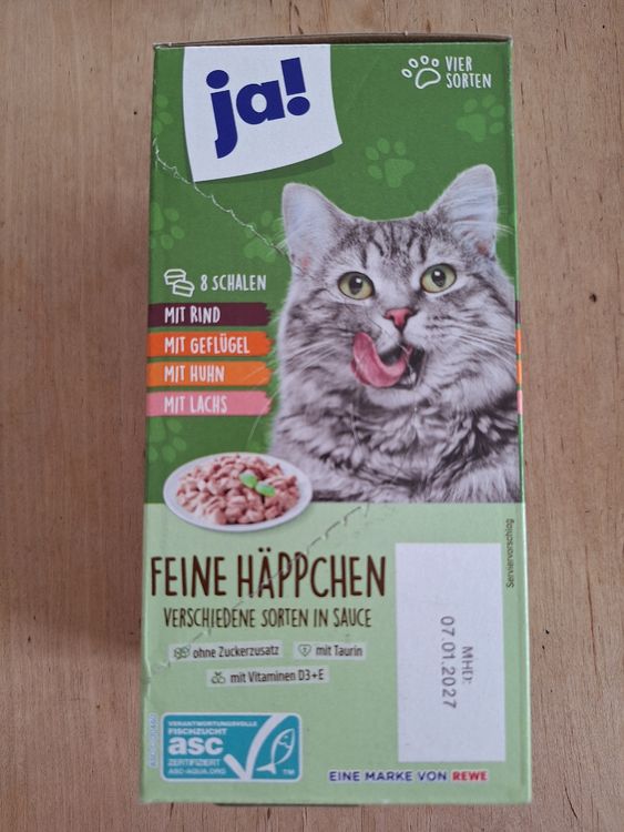 Nassfutter für Katzen M-Budget+Rewe (haltbar bis 2026/27) (Neu und ...