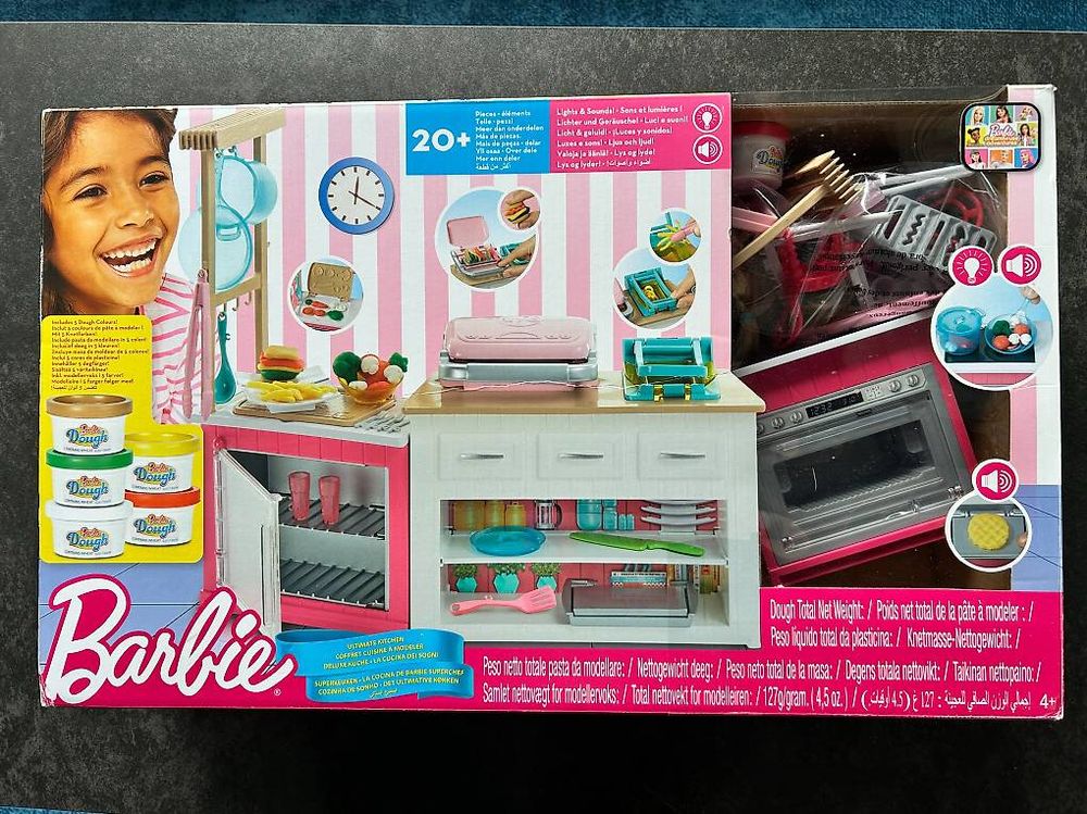 Neu_ Barbie FRH73 Deluxe Küche Spielset Puppe (Gebraucht) in Malleray ...