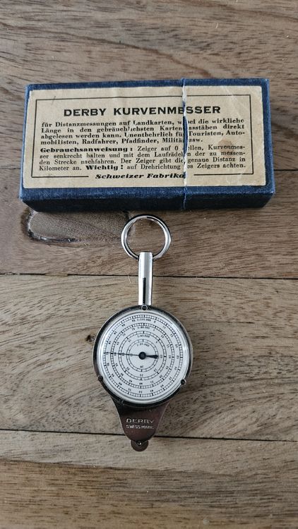 Kurvenmesser Kartenmesser Messgerät Vintage Derby Landkarten | Kaufen ...