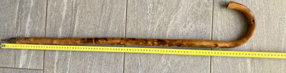 Wanderstock mit Stocknägeln, Bergstock mit Eggishorn-Abz. (Gebraucht) in Rüegsauschachen für CHF ...