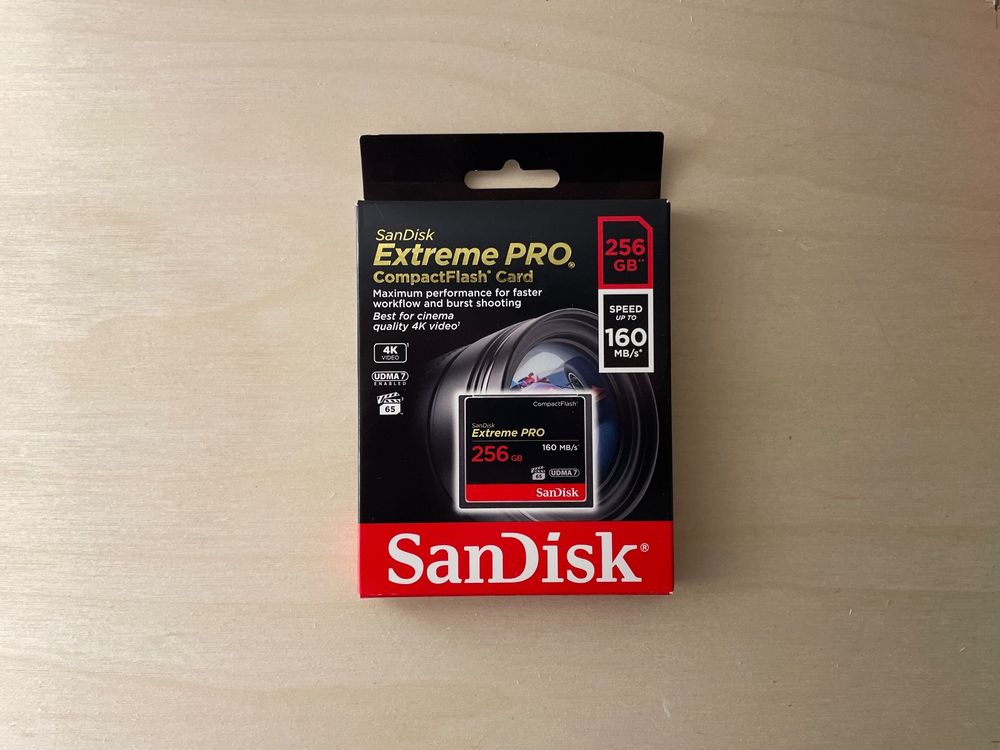 SanDisk 256GB Extreme Pro - CF Compact Flash Card (Neu und ...