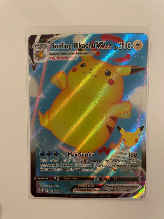 Pokémon Celebrations Surfing Pikachu Vmax | Kaufen auf Ricardo