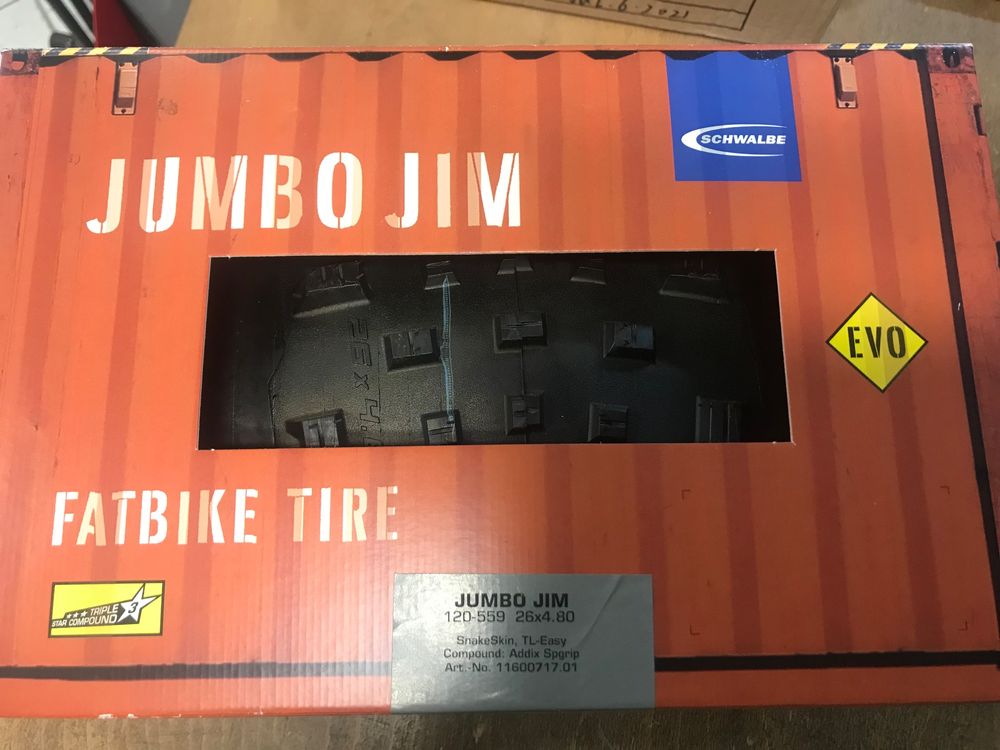 Schwalbe Jumbo Jim 26x4.80 - FATBIKE (Neu und originalverpackt) in St ...