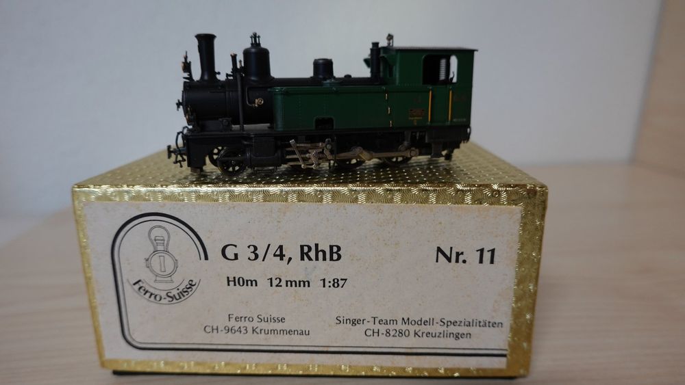 Ferro-Suisse G 3/4, RhB, «Heidi», H0m, DC, Messingmodell (Neu (gemäss ...