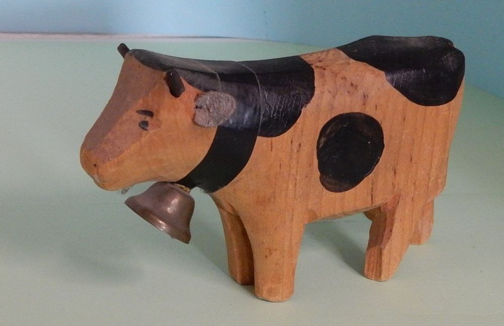 Kuh Holz, alt, Schnitzerei | Kaufen auf Ricardo