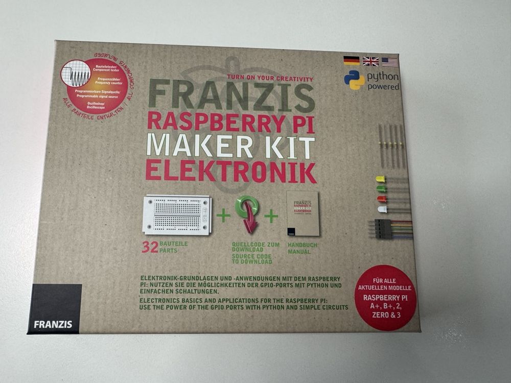 Franzis Raspberry Pi Maker Kit Elektronik (Gebraucht) in Beckenried für CHF 10 – nur Abholung ...