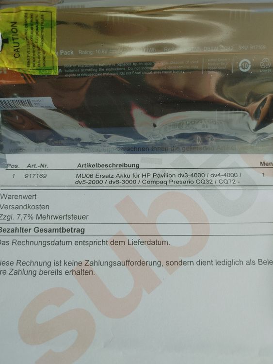 Laptopakku. Neu für HP (Neu und originalverpackt) in REGENSDORF für CHF 9 – mit Lieferung auf ...