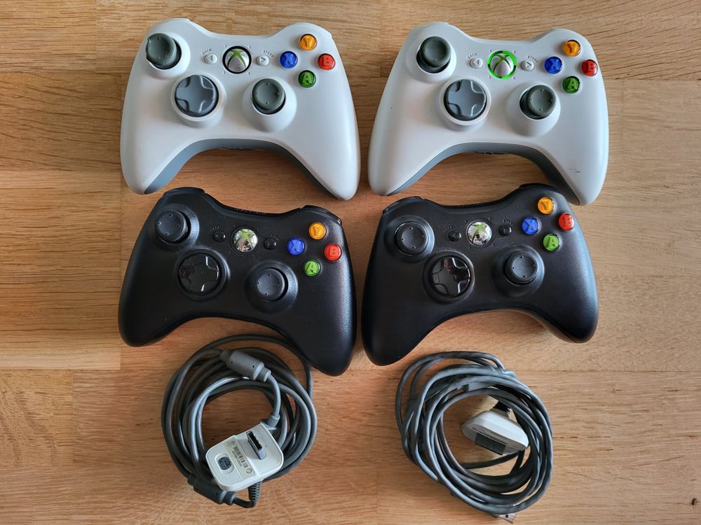 Xbox 360 – 250GB + Kinect + 4 Controller + 17 Games (Gebraucht) in ...