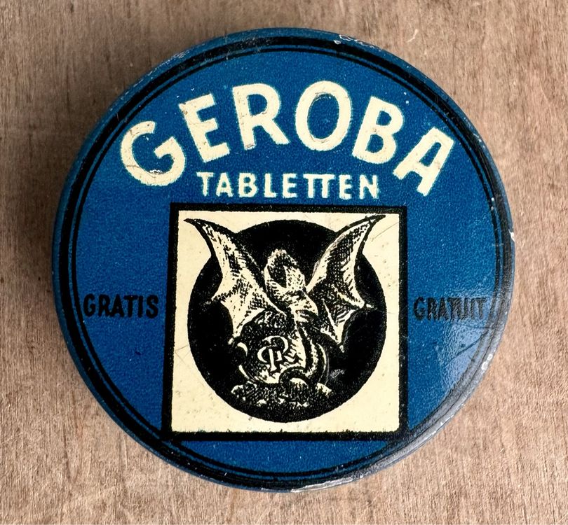 Alte kleine Blechdose GEROBA - G. Roth Basel - 3.5 cm | Kaufen auf Ricardo
