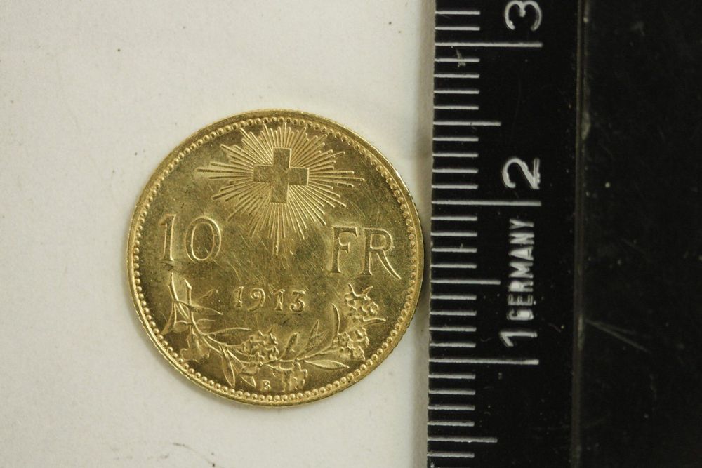 10 fr Vreneli 1913 (Gebraucht) in La plaine für CHF 231 – mit Lieferung auf Ricardo kaufen