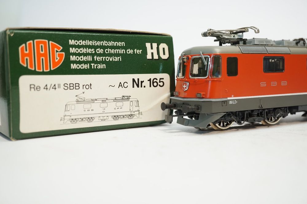 1å HAG 165 SBB Re 4/4 E-Lok rot 11380 | Kaufen auf Ricardo