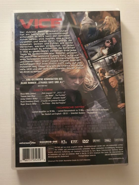 Vice (2015) DVD 📀 (Gebraucht) in Sierre für CHF 1.5 – mit Lieferung auf Ricardo kaufen