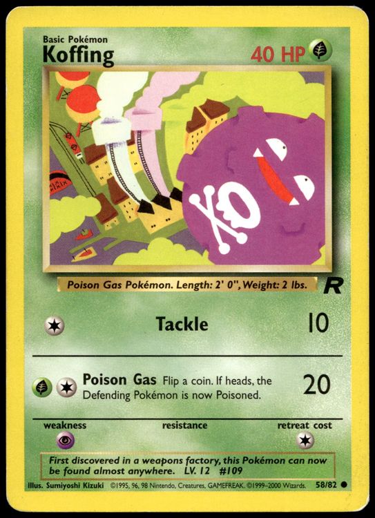 Koffing 58/82 Pokémon Team Rocket ab 1.- | Kaufen auf Ricardo