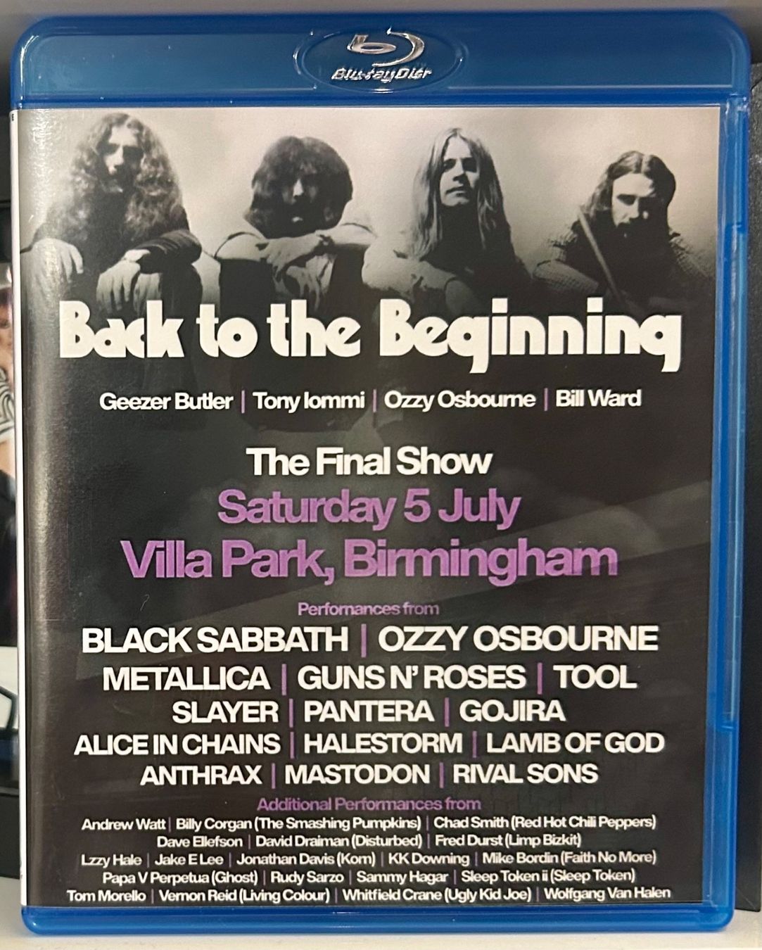 BLACK SABBATH „Back To The Beginning“ BluRay OZZY OSBOURNE (Neuf (Voir ...