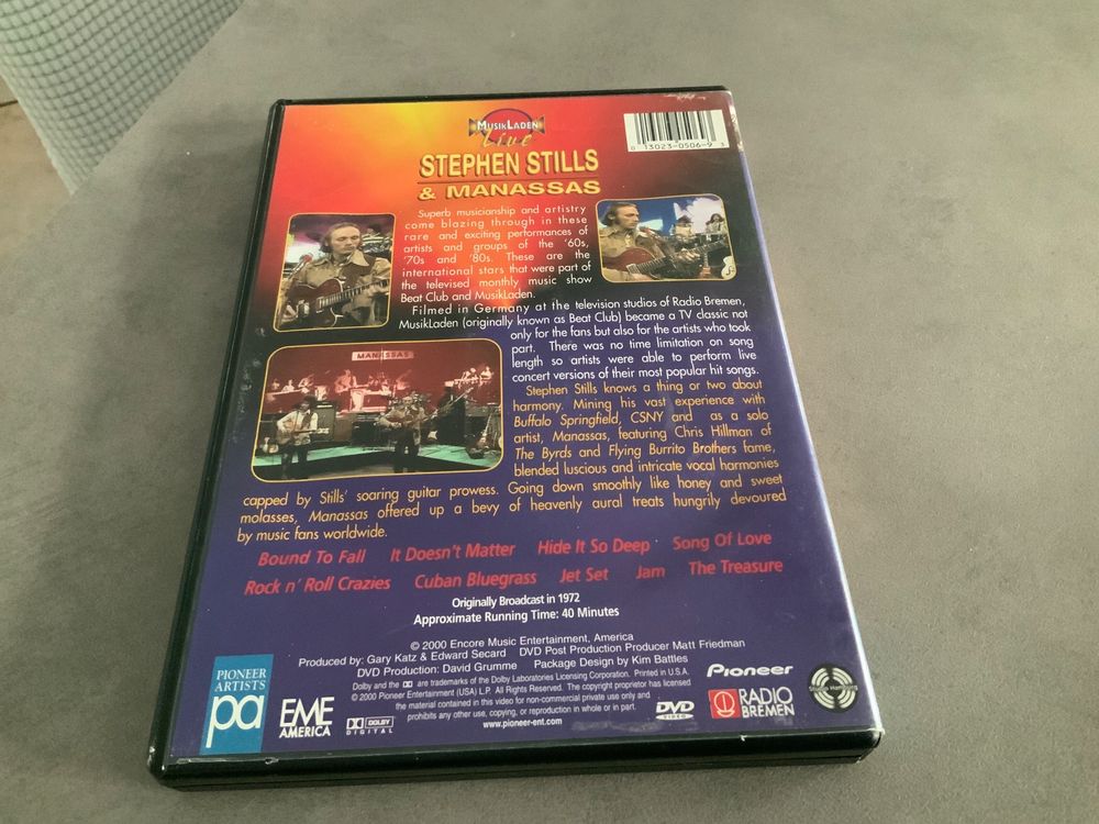 Stephen Stills & Manassas, the best of MusikLaden Live, DVD (Gebraucht ...