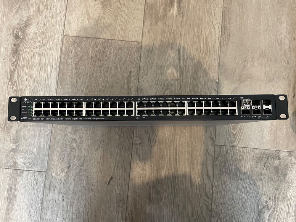 CISCO SG500X-48P 48 Port PoE 4 x 10Gigabit | Kaufen auf Ricardo