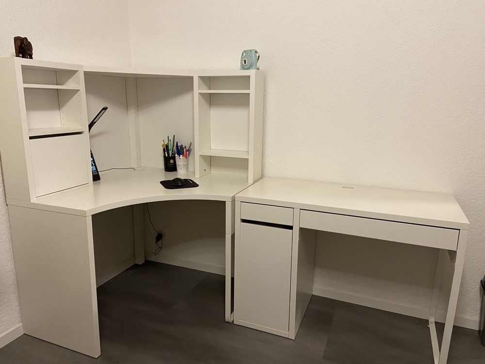 Schone Eckschreibtisch Wei Ikea Bild