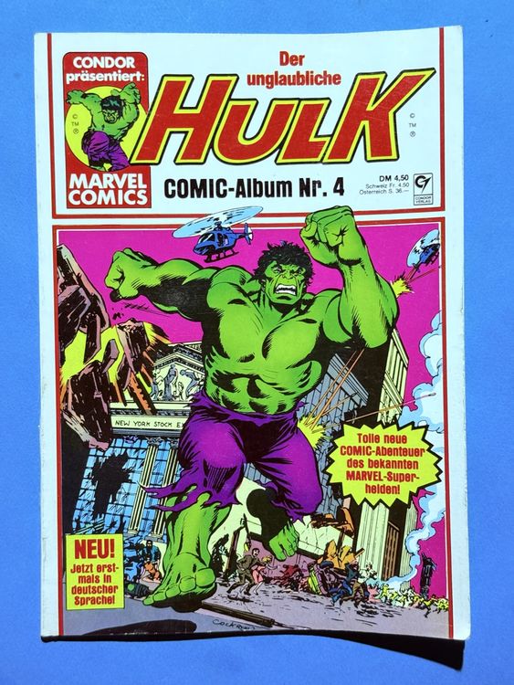 Hulk Comic-Album Nr. 4 - Condor Verlag - Guter Zustand! | Kaufen auf ...