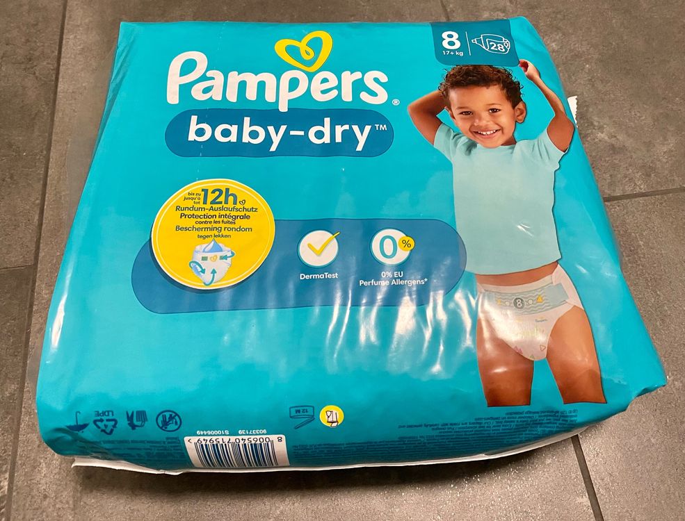 Pampers Baby-Dry Grösse 8 (NEU) (Neu und originalverpackt) in Magden ...