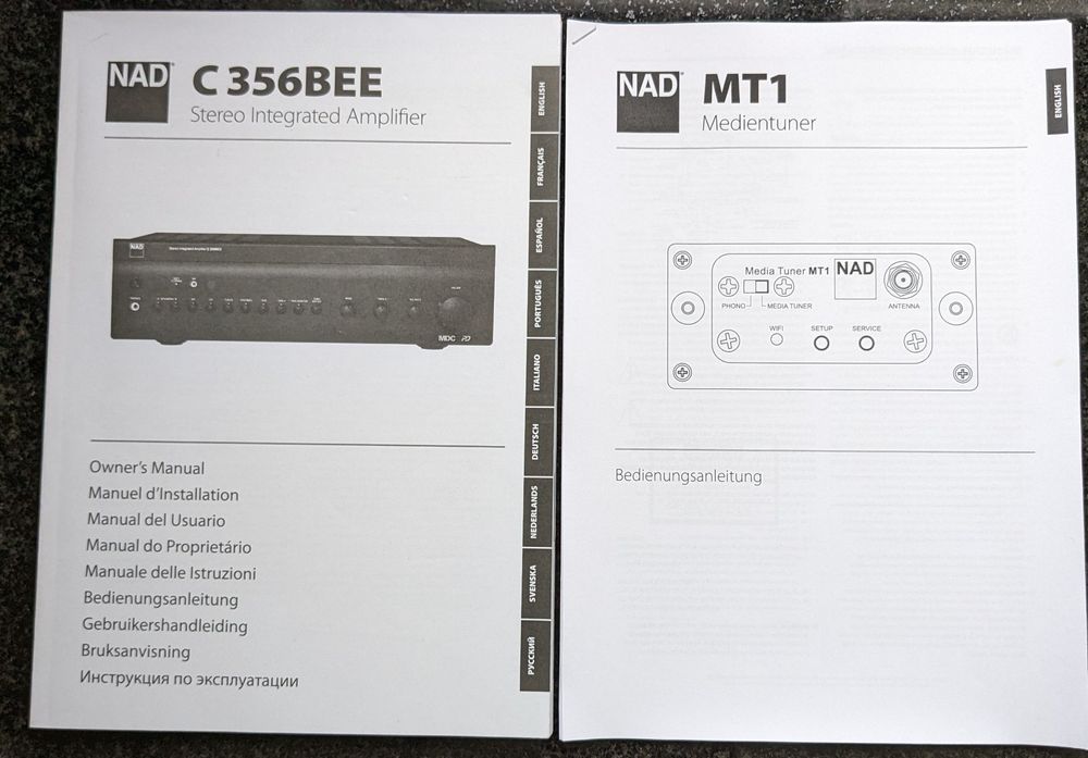 NAD C 356BEE Graphite Voll­ver­stär­ker mit NAD MT1 (Gebraucht) in ...