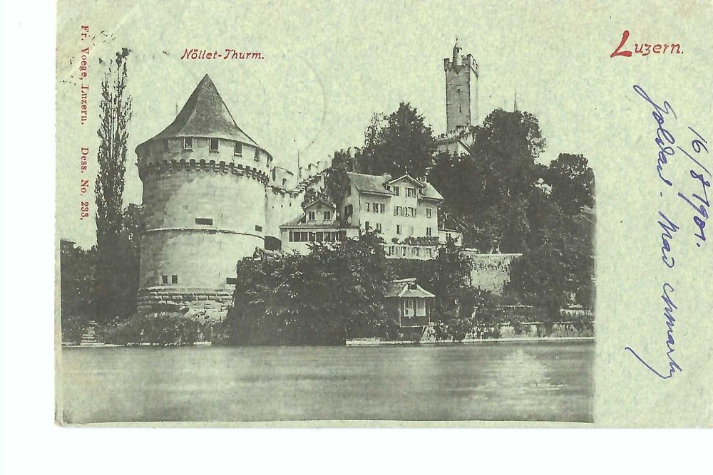 LUZERN Nöllet-Thurm 1901; Fr. Voege | Kaufen auf Ricardo