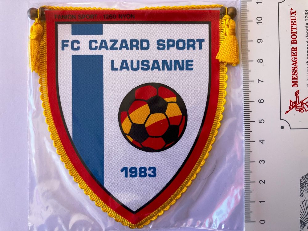 Vintage Fanion/Wimpel FC CAZARD SPORT 1983 / LAUSANNE (Neu und ...