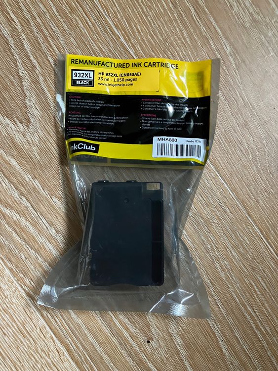 inkClub-Tintenpatrone schwarz, ersetzt HP 932XL (CN053AE) (Neu und ...
