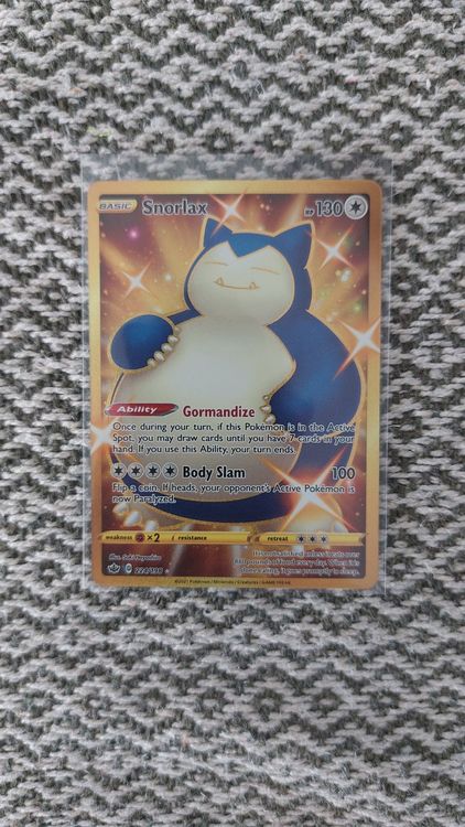 Snorlax shiny gold Chilling Reign (Neu (gemäss Beschreibung)) in ...