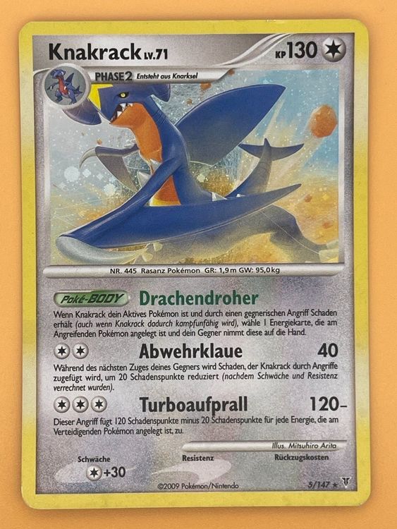 Knakrack 5/147 Holo Pokémon Platin (Neu (gemäss Beschreibung)) in Uster ...