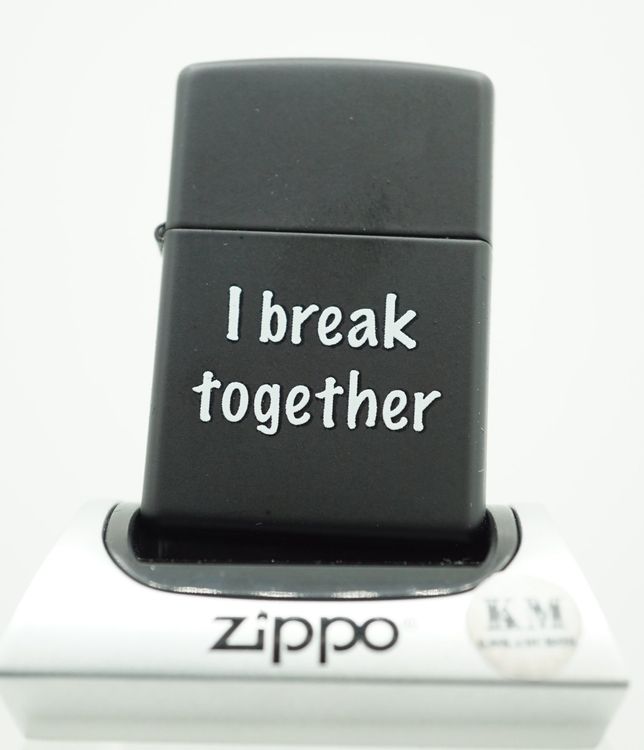 ZIPPO® I BREAK TOGHETER - PRINT - 2017 - UNGEZÜNDET (Neu (gemäss ...