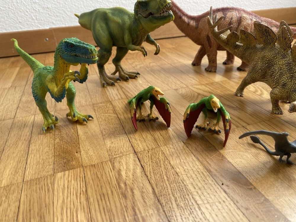 Schleich Dinosaurier Set T-Rex 🦖 Bronto, Stego, Dino (Gebraucht) in für ...