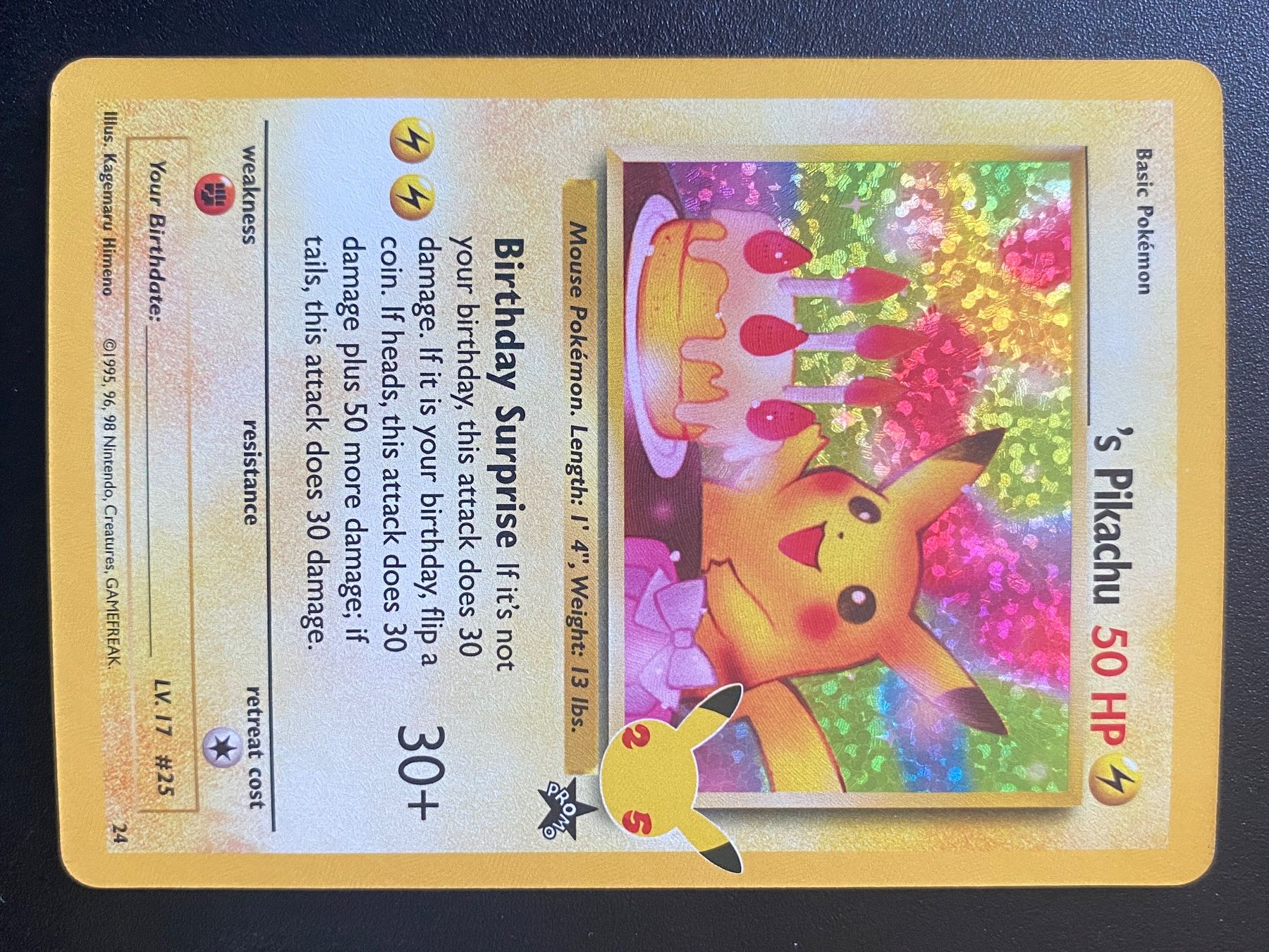 Pikachu (24) - Celebrations Classic Collection - NM+ - EN (Neu (gemäss ...