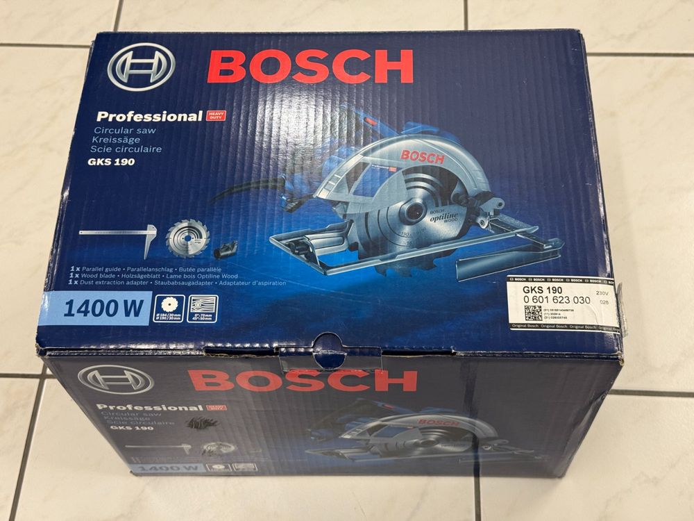 Bosch Professional Handkreissäge GKS 190 wie neu (Gebraucht) in Anglikon für CHF 79 – nur ...