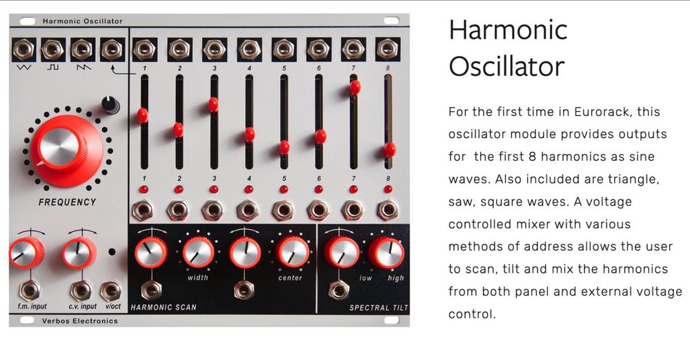 Verbos Electronics Harmonic Oscillator NEUF ! (Neu und originalverpackt) in Onex für CHF 650 ...