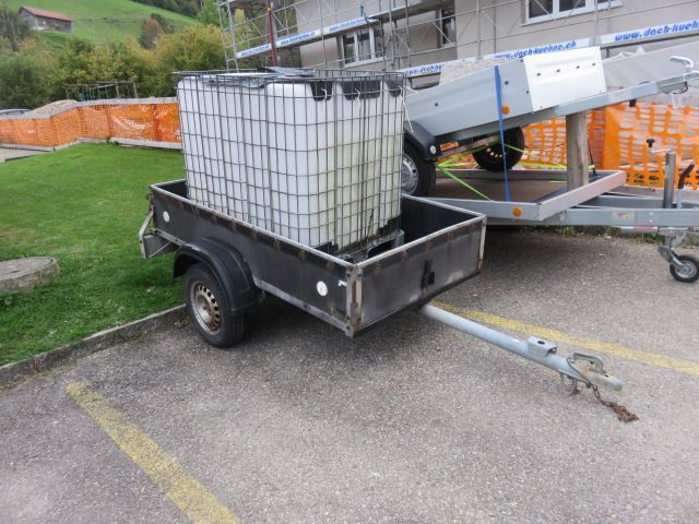 A336 Anhänger mit Wassertank 1000L ab1.- (Gebraucht) in für CHF 86 ...