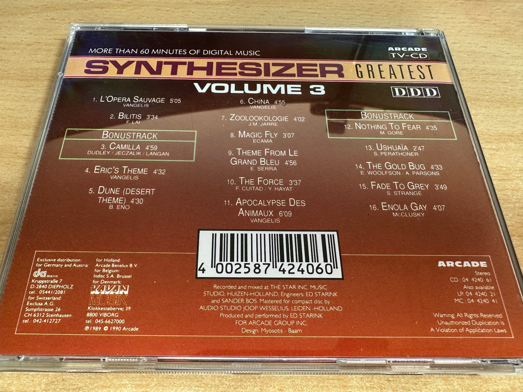 W1 Ed Starink – Synthesizer Greatest Volume 3 (Gebraucht) in Rikon im ...