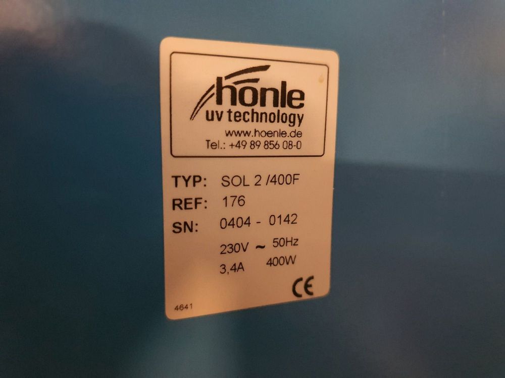UV Schrank Hönle SOL 2 UV Kammer Gerät (Gebraucht) in Belp für CHF 100 ...