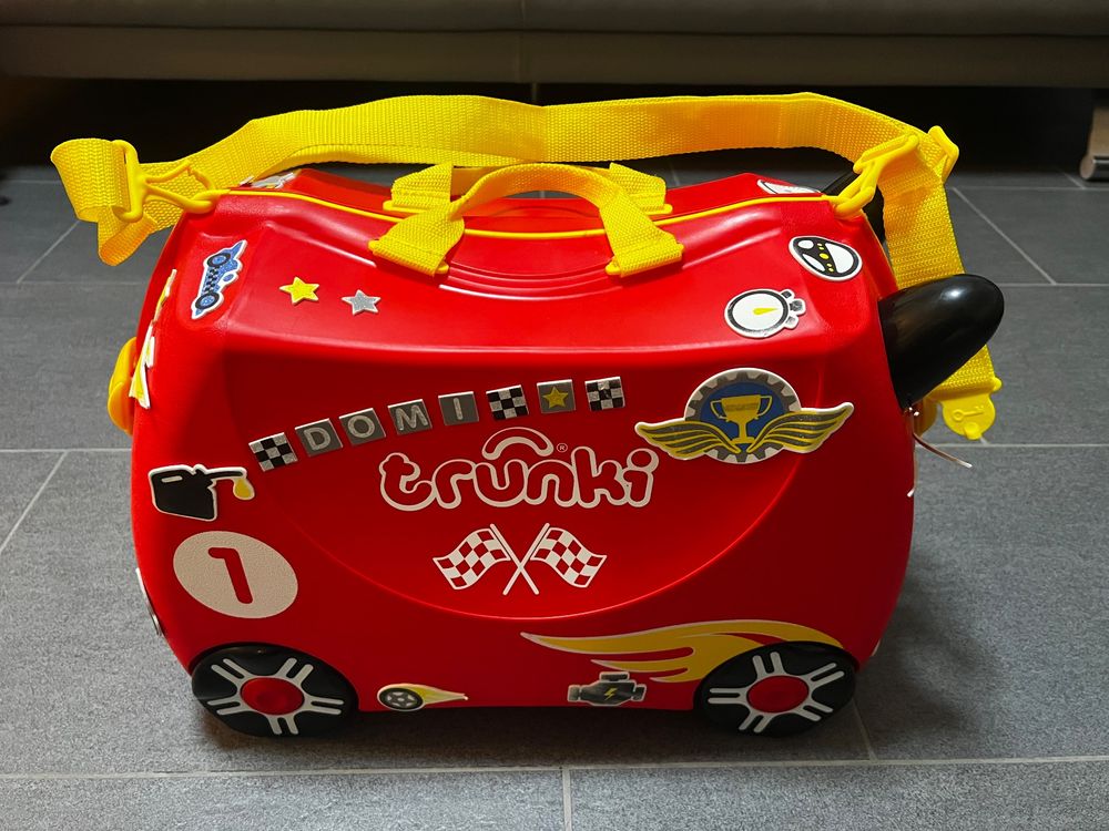 Trunki Kinderkoffer, rot, Race, top Zustand (Neu (gemäss Beschreibung ...