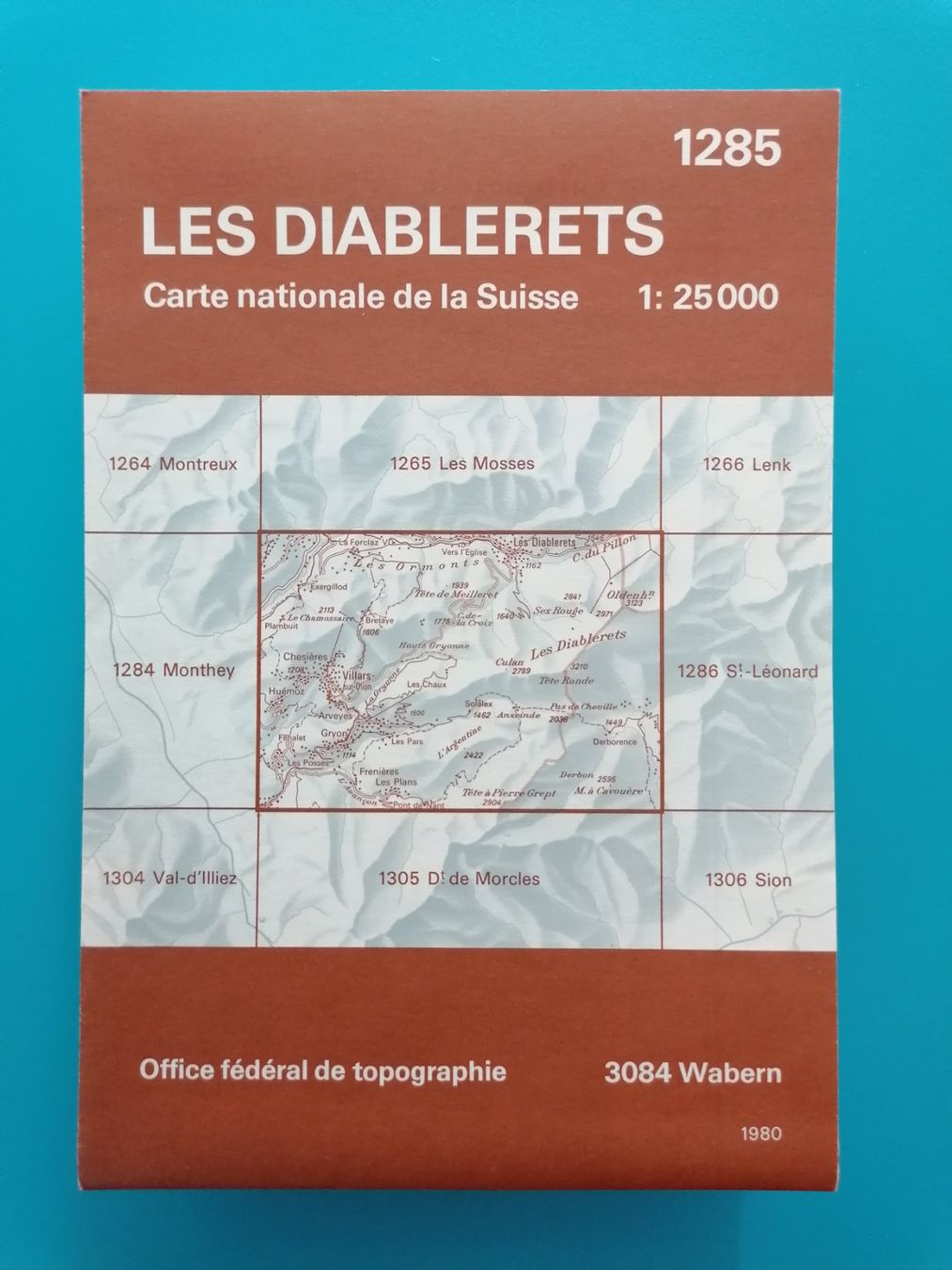 1285 Les Diablerets🌞1:25'000 Landeskarte der Schweiz (Neu (gemäss ...