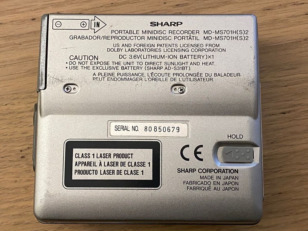 MiniDisc Player Sharp MD 701 | Kaufen auf Ricardo