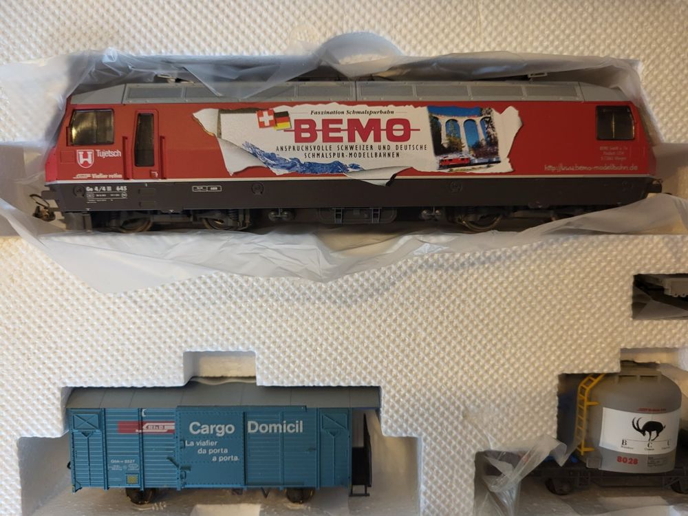 Bemo 7259 125 Jubiläum Start-Set Ge 4/4 III 645 (Gebraucht) in für CHF ...