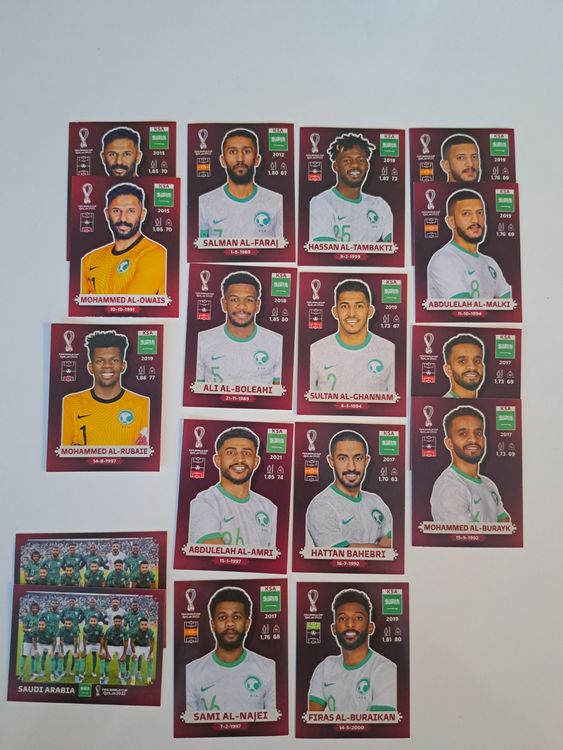 Fussballbilder WM22 Saudi Arabia (Gebraucht) in Küssnacht am Rigi für ...