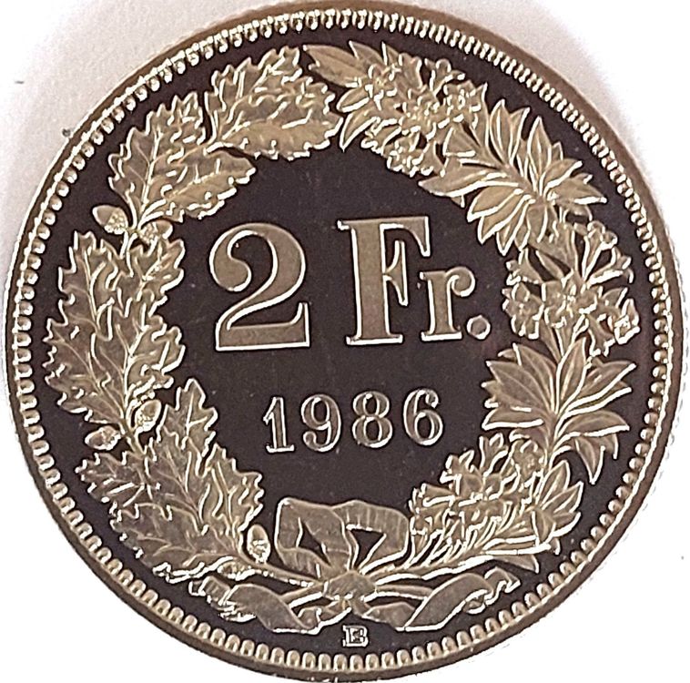 2 Franken 1986 stgl. (Gebraucht) in Arch für CHF 10 – mit Lieferung auf Ricardo kaufen