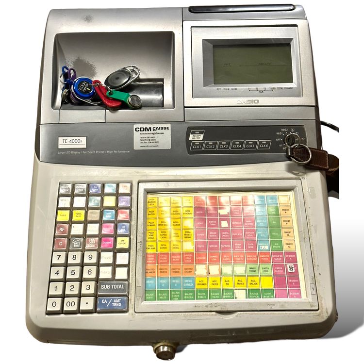 CASIO TE-4000F large lcd fast silent printer / cash register (Gebraucht ...