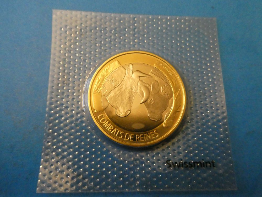 Schweiz 2012, 10 Franken Sondermünze stgl. Combats de Reines (Neu (gemäss Beschreibung)) in ...