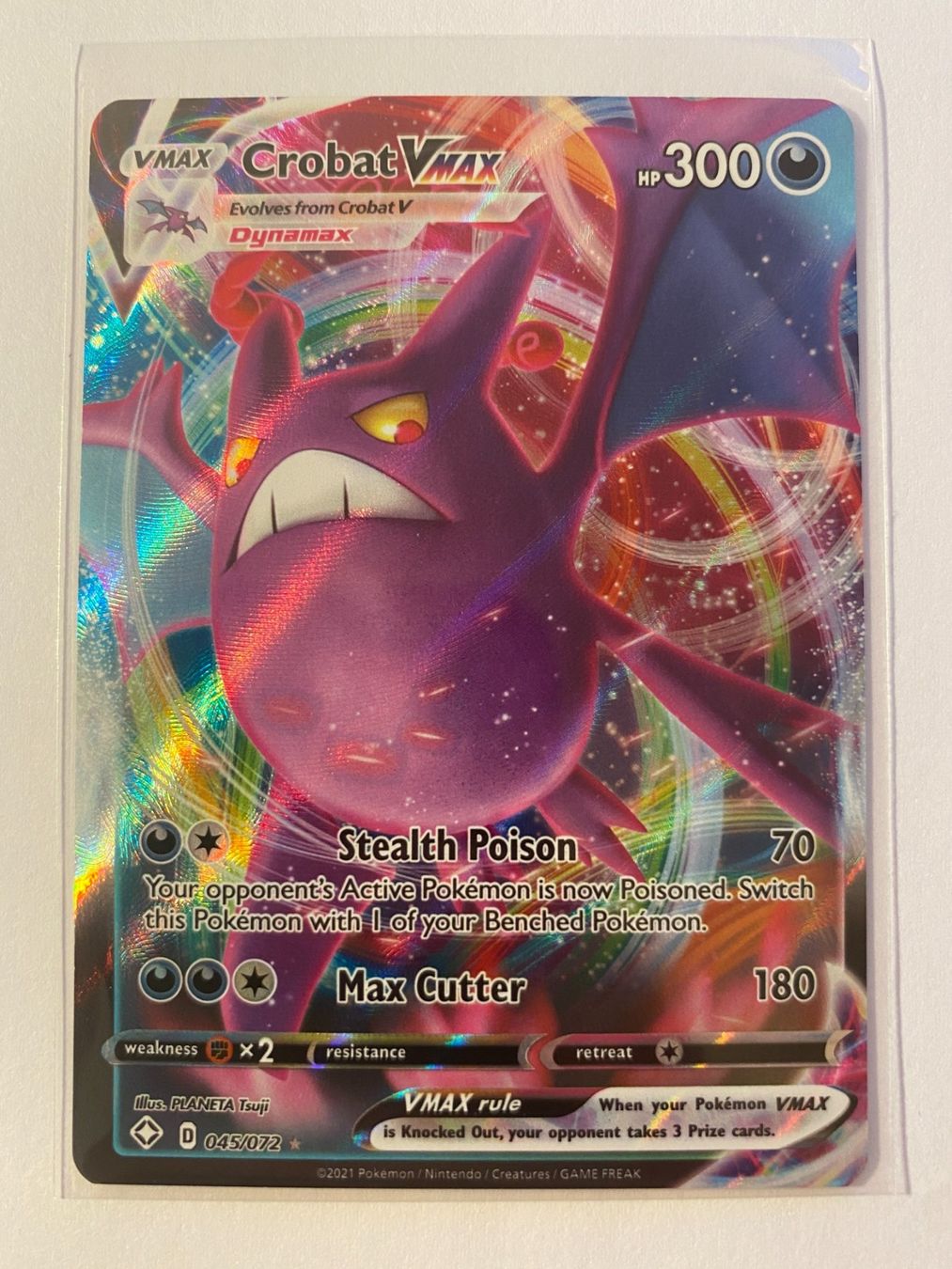 Pokemon Crobat VMax 045/072 Shining Fates EN (Neu (gemäss Beschreibung ...
