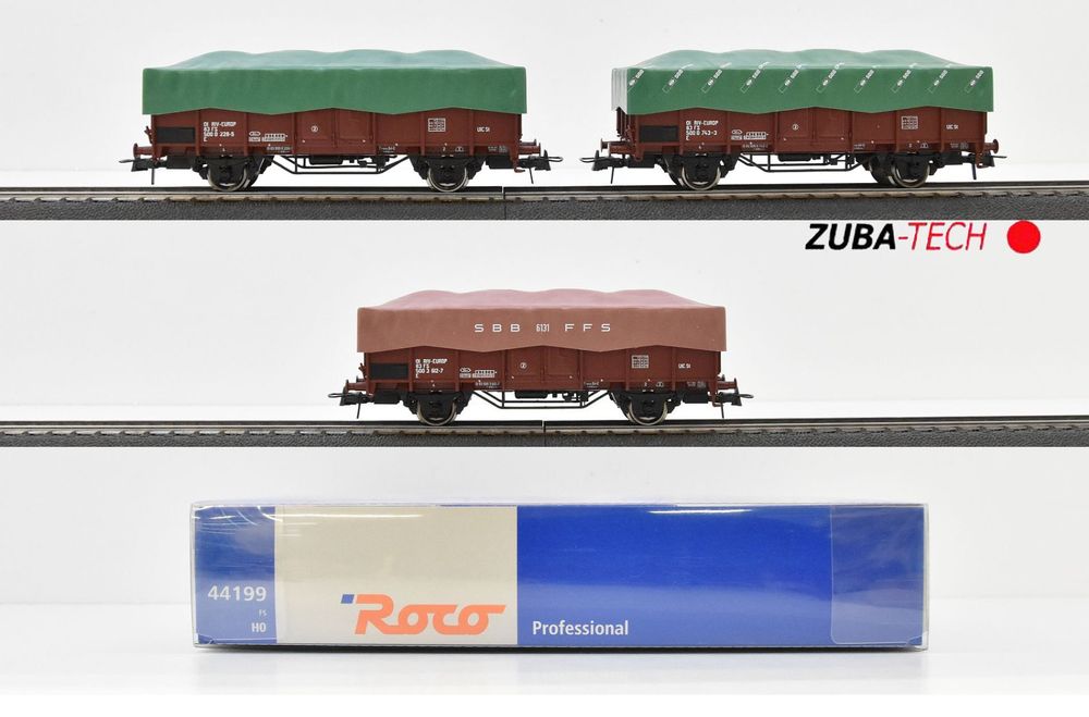 Roco 44199 Güterwagen-Set der FS 3-tlg H0 GS mit OVP | Kaufen auf Ricardo