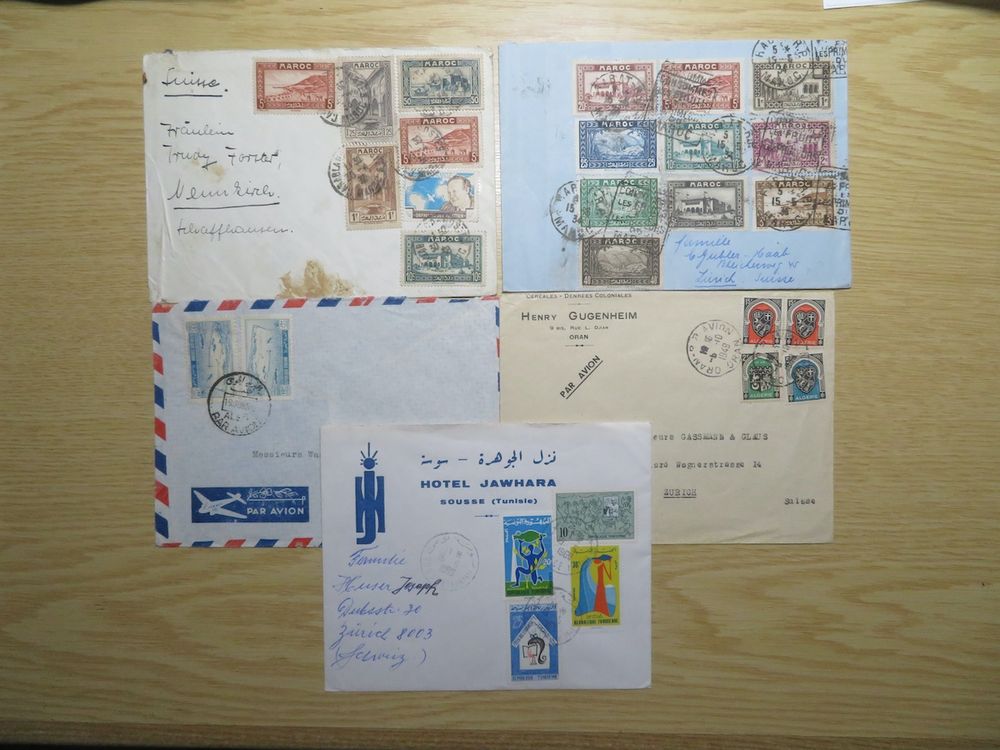 Afrika 5 Belege Nordafrikanische Länder (Gebraucht) in Spreitenbach für ...